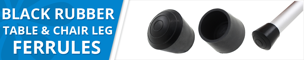 Black Rubber Ferrules Bottoms For » Table & Chair Legs